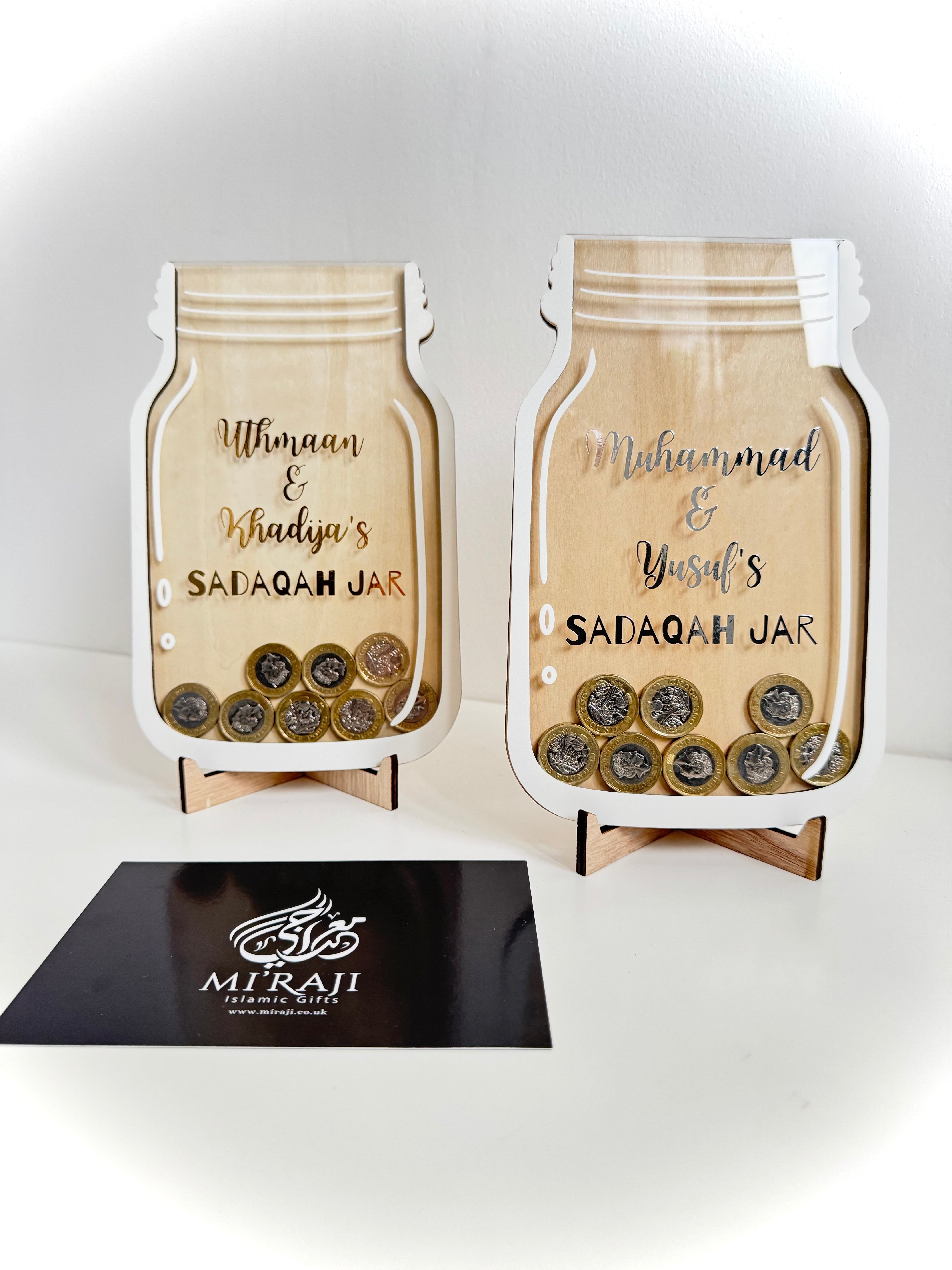 Personalised Sadaqah Jar – Miraji